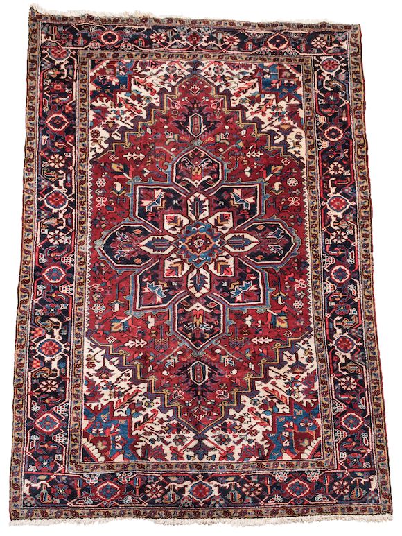 Bonhams Skinner : Heriz Rug Iran 6 ft. 4 x 9 ft. 4 in.