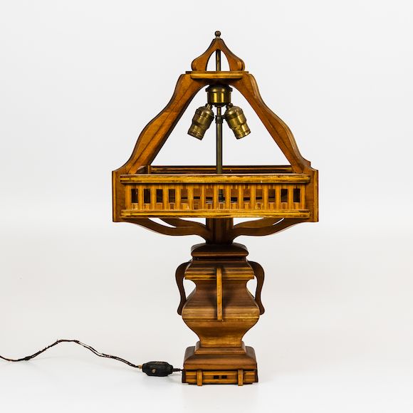 Bonhams Skinner : Tramp Art Table Lamp