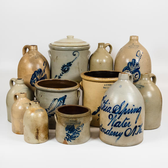 Bonhams Skinner Collection Of New England Stoneware Items