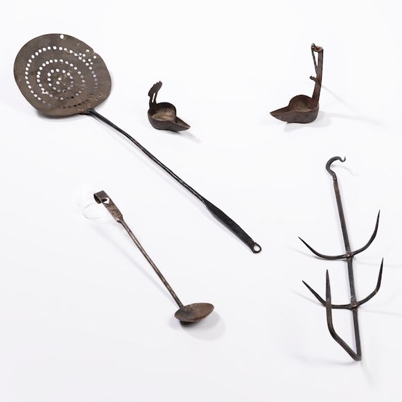 Bonhams Skinner : Five Wrought Iron Implements