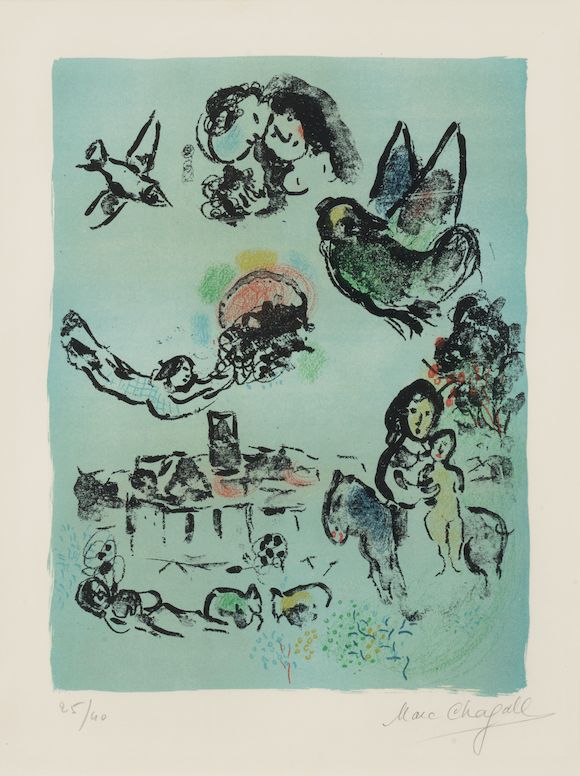 Bonhams : Marc Chagall (1887-1985); Nocturne à Vence;