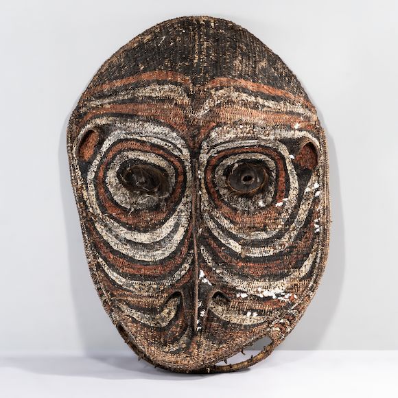 Bonhams Skinner : Large Painted and Woven New Guinea Gable Mask