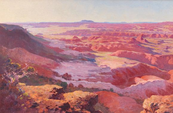 Bonhams : William Robinson Leigh (1866-1955) Arizona Badlands ...