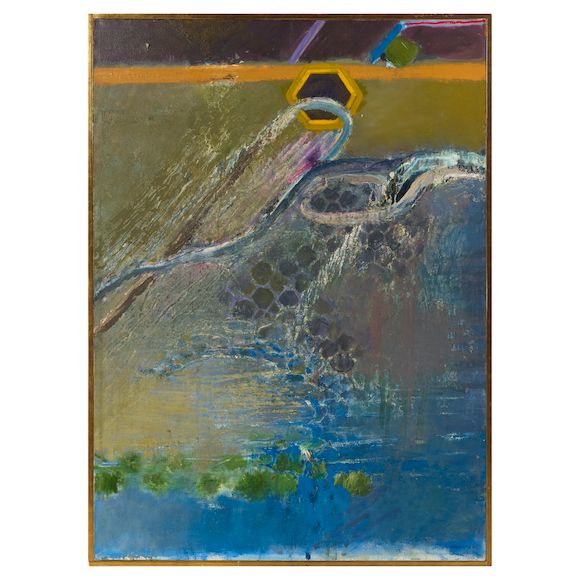 Bonhams : ARTHUR OKAMURA (1932-2009) Sea Moons1960oil on canvas, signed ...