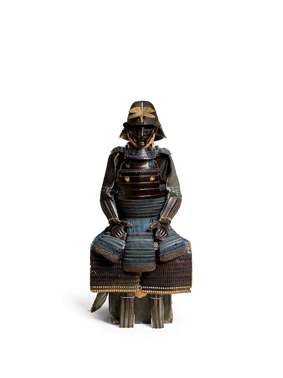 Bonhams : A BLACK-LACQUER SUIT OF ARMOR Edo period (1615-1868), 18th ...