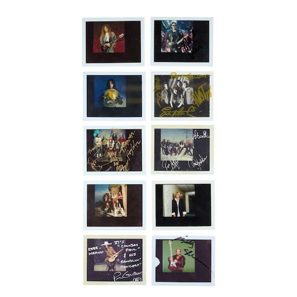 Bonhams : A COLLECTION OF APPROXIMATELY 415 TEST POLAROIDS OF HARD ROCK ...