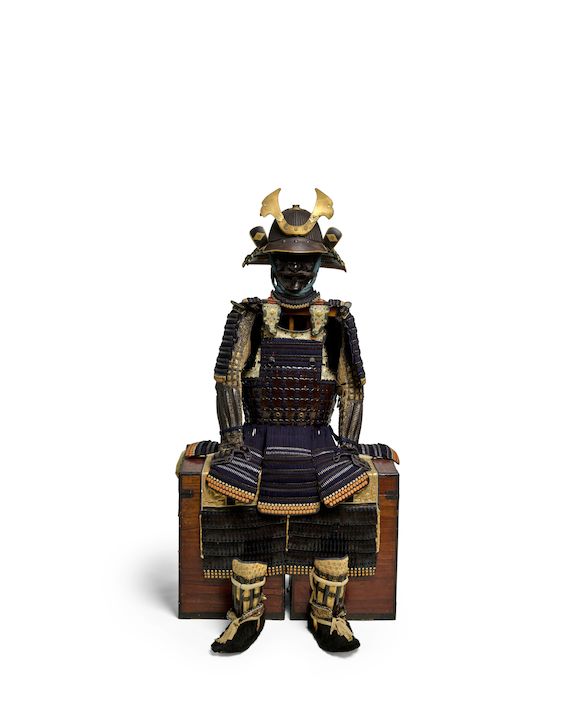 Bonhams : A BLACK-LACQUER SUIT OF ARMOR WITH AN IMPORTANT MYŌCHIN ...