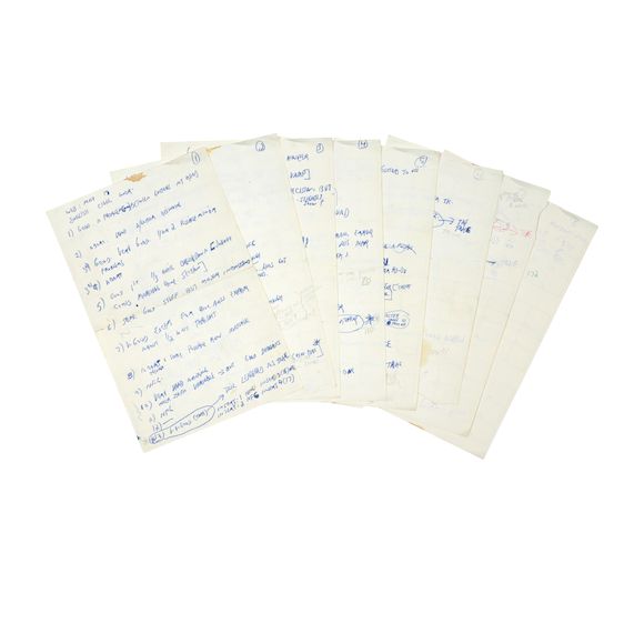 Bonhams : A COLLECTION OF RECORDING NOTES FOR THE CLASH GIVE 'EM ENOUGH ...