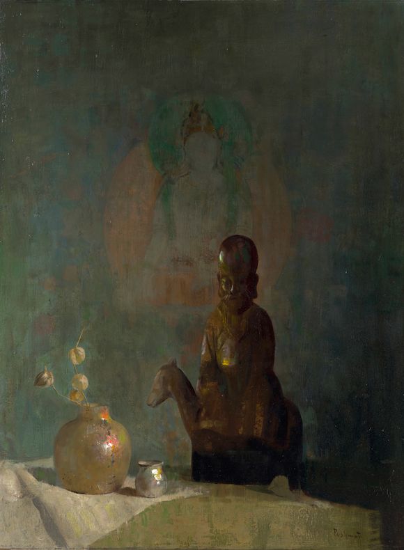 Bonhams : Hovsep Pushman (1877-1966) When Evening Comes 27 1/8 x 20 1/2 ...