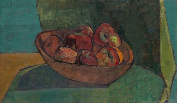 Bonhams : Joseph Solman (1909-2008) Still Life with Apples 12 x 20 in ...
