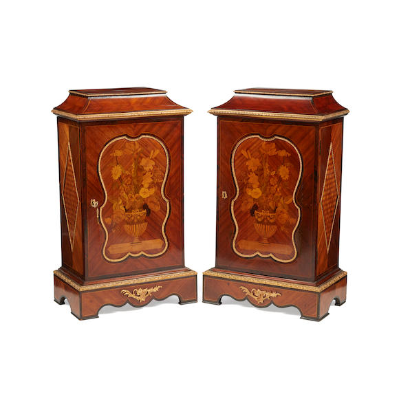 Bonhams A Pair Of Napoleon Iii Style Gilt Bronze Mounted Marquetry