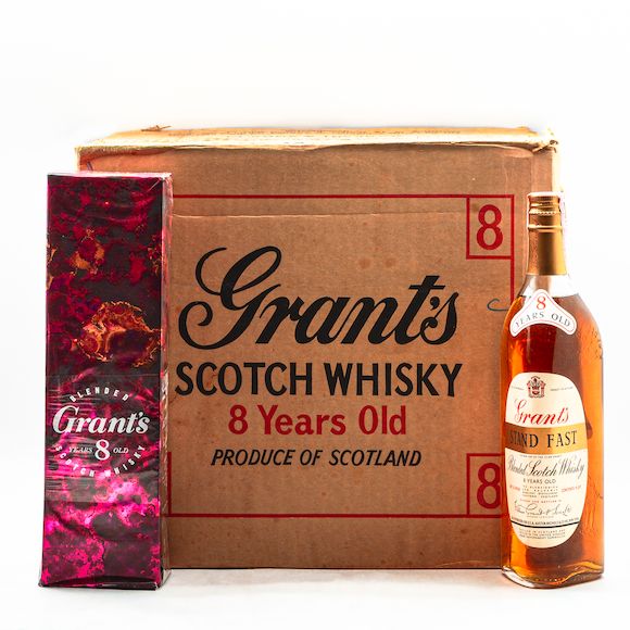 Bonhams Skinner : Grant's 8 Years Old, 12 4/5 quart bottles (oc)