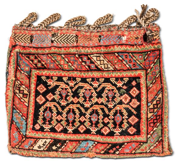 Bonhams Skinner : Southwest Persian Bag Iran 1 ft. 9 in. x 1 ft. 5 in.