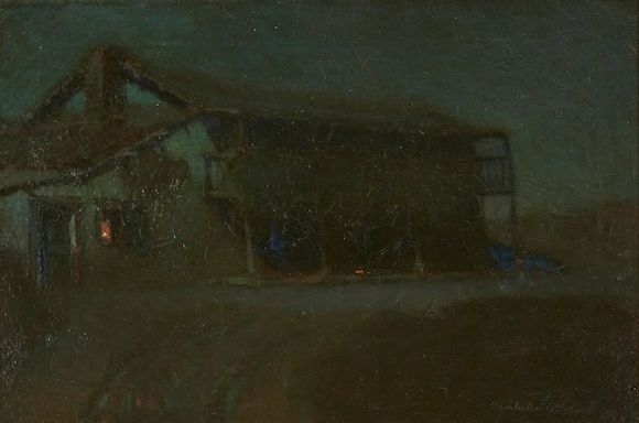 Bonhams : Charles Rollo Peters (1862-1928) Stevens Adobe, Monterey 16 x ...