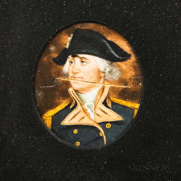 Bonhams Skinner : Miniature Portrait of General George Washington ...