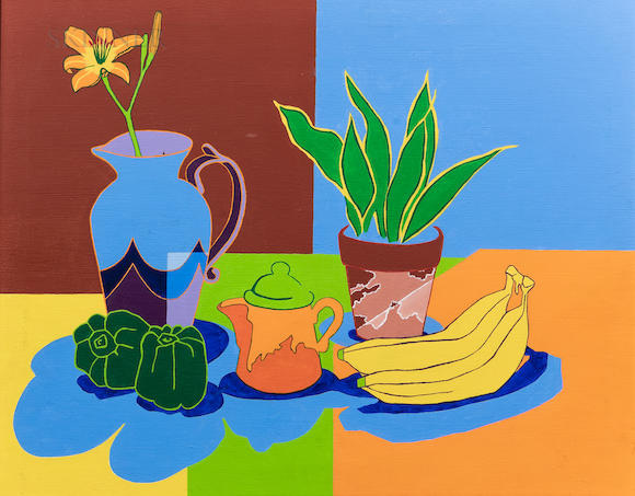 Bonhams Skinner American School 20th Century Vibrant Still Life