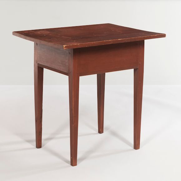 Bonhams Skinner : Country Red-painted Side Table