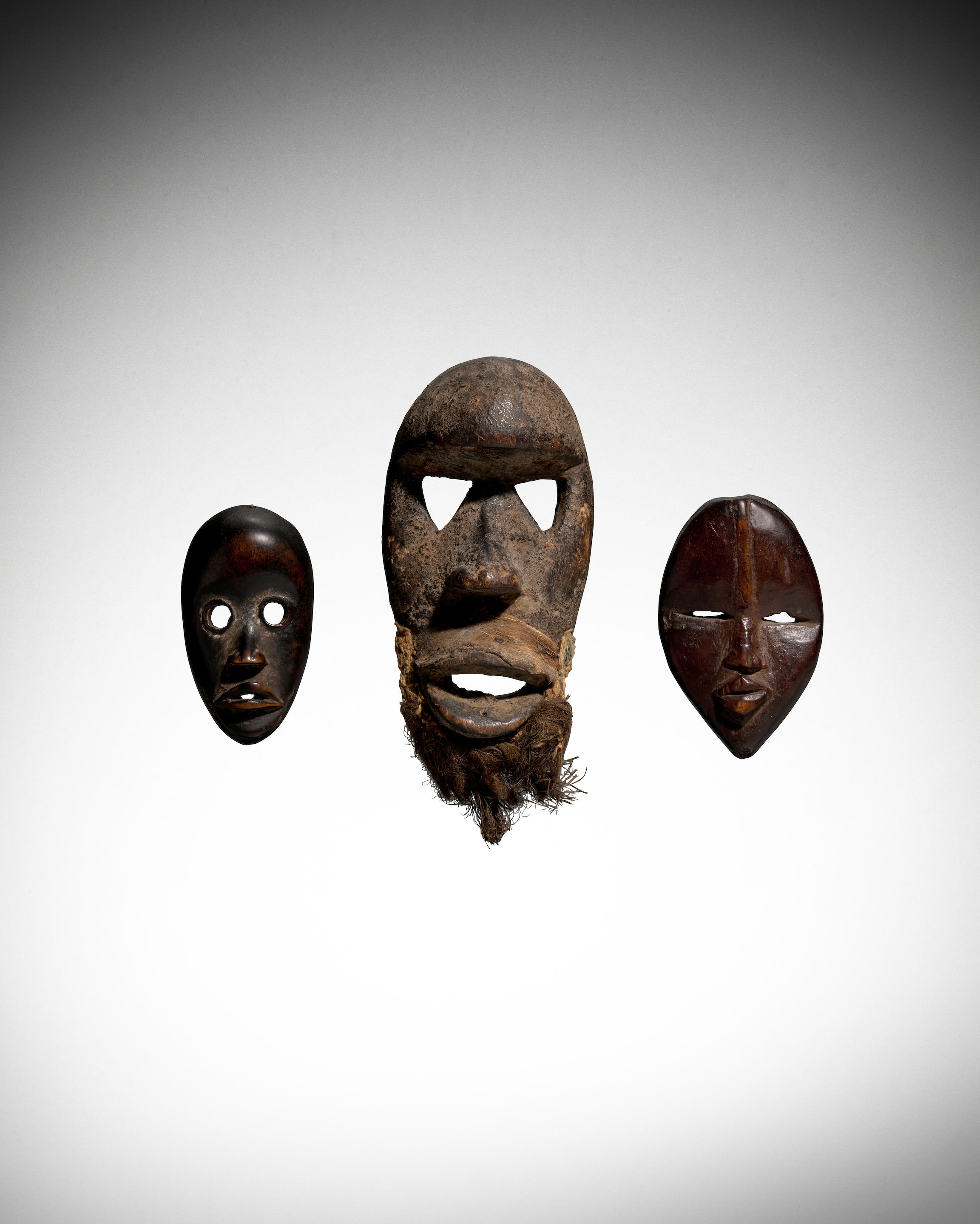 Bonhams Dan Kran Passport Mask And Two Dan Passport Masks Liberia