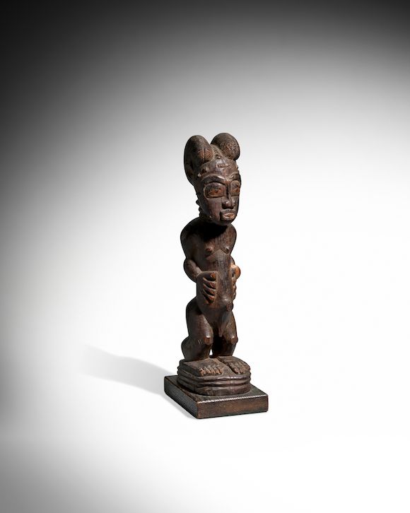 Bonhams : Baule Standing Male Figure, Côte d'Ivoire