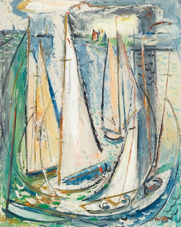 Bonhams : Phil Dike (1906-1990) Wind and Variation 20 x 16 in. framed ...