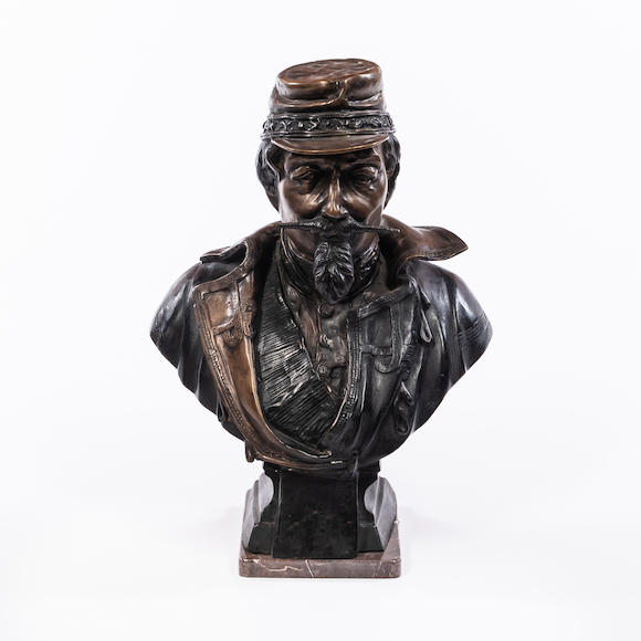 Bonhams Skinner Bronze Bust Of A Soldier