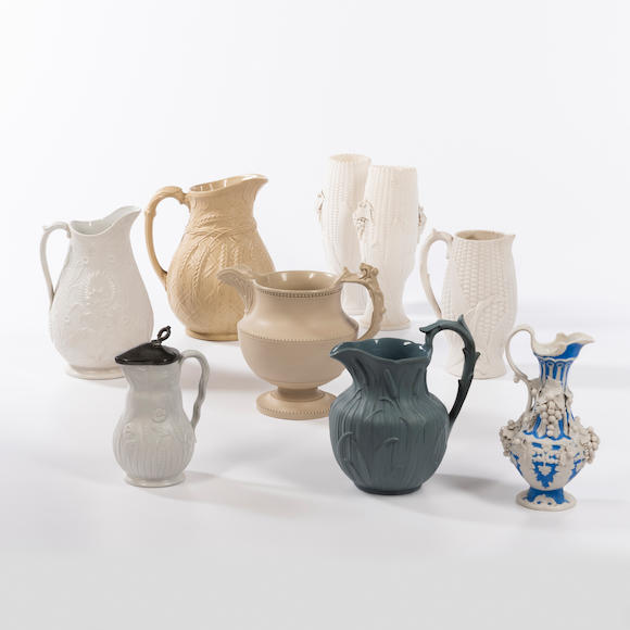 Bonhams Skinner Eight Pieces Of Stoneware