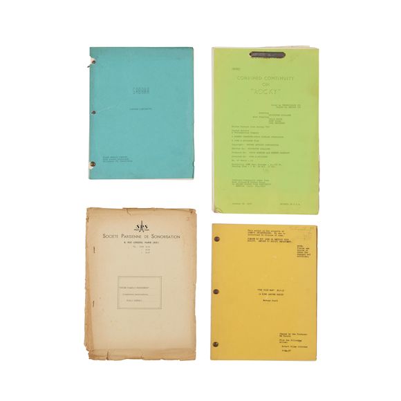 Bonhams : A GROUP OF FILM SCRIPTS, 1950-1976
