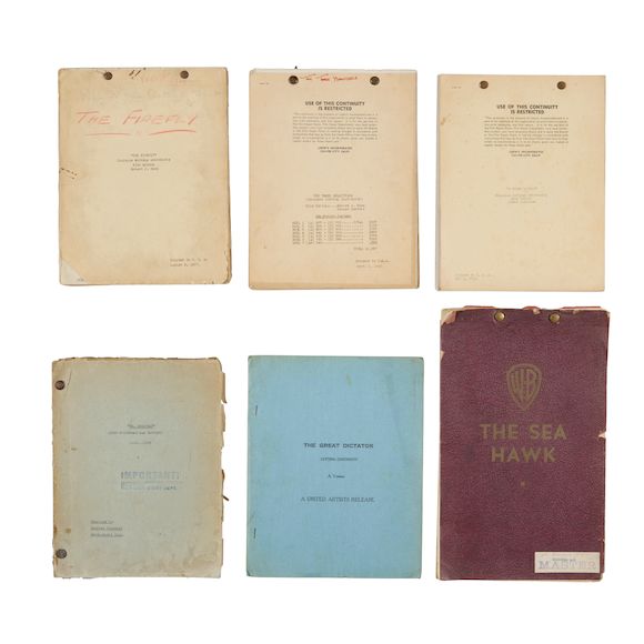 Bonhams : A GROUP OF FILM SCRIPTS FROM HOLLYWOOD'S GOLDEN AGE, 1937-1948