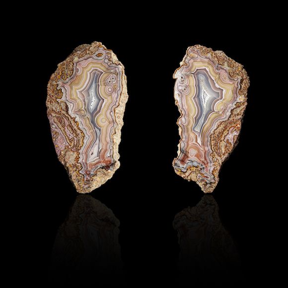 Bonhams : Spectacular, Very Large and Impressive Laguna Agate "Split"