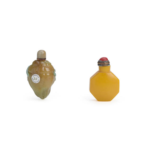 Bonhams Two Glass Bottles 1850 1920 2
