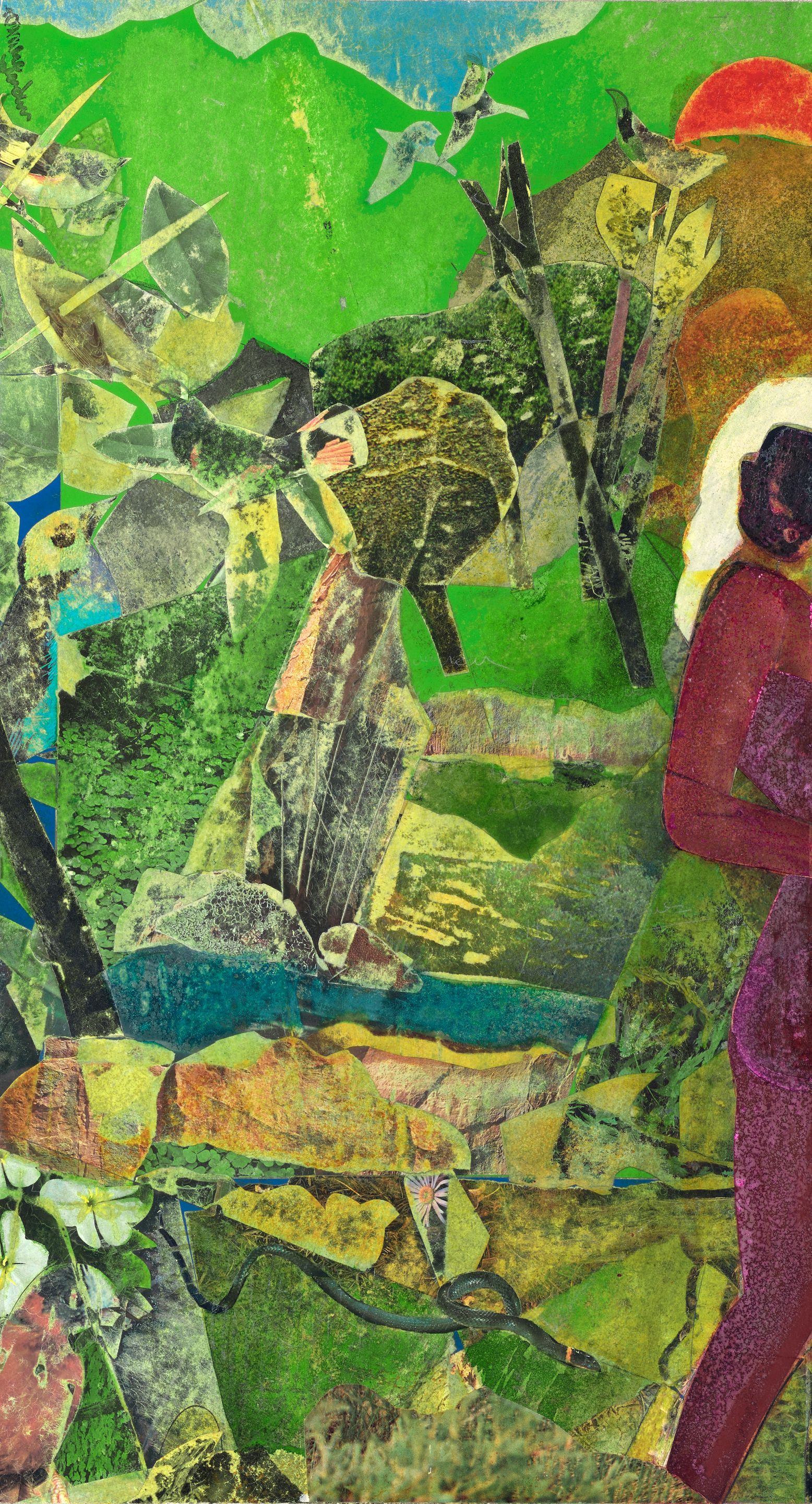Bonhams : A Closer Look | A Collage-Painting by Romare Bearden