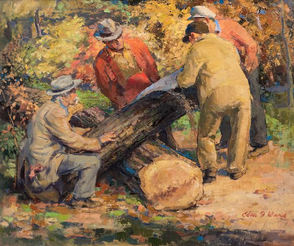 Bonhams Skinner : Edmund Franklin Ward (American, 1892-1991) Log ...