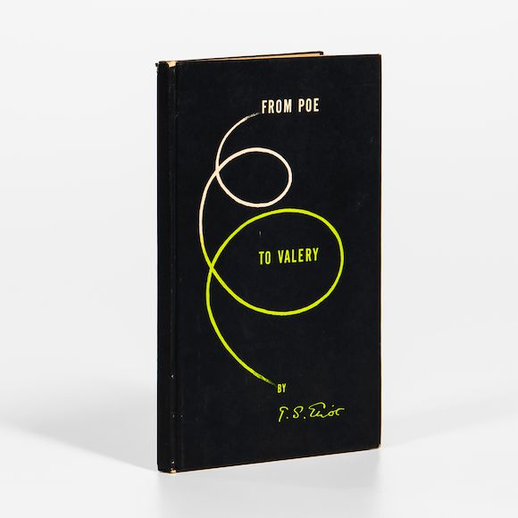 Bonhams Skinner : Eliot, T.S. (1888-1965) From Poe to Valery, first ...