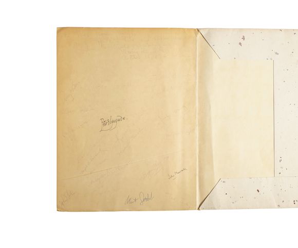 Bonhams : A HANDPAINTED JAPANESE CALENDAR GIFTED TO VIVIEN LEIGH BY THE ...