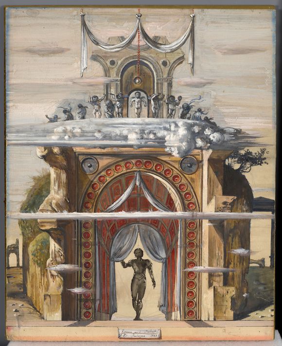 Bonhams : EUGENE BERMAN (1899-1972) Romeo and Juliet, Prologue 19 15/16 ...