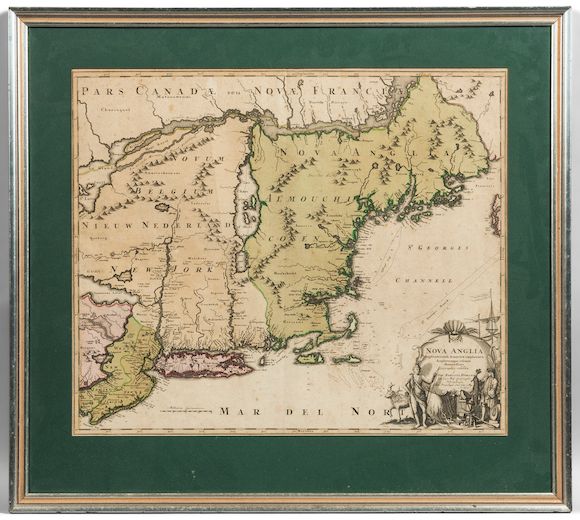 Bonhams Skinner : Nova Anglia Septentrionali Americae Implantata ...