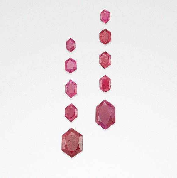 Bonhams : Ten Ruby Plaques