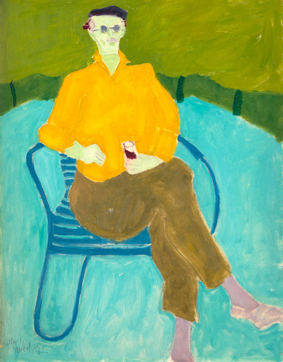 Bonhams Sally Michel Avery 1902 2003 Artist And Apertif 28 X 22 In