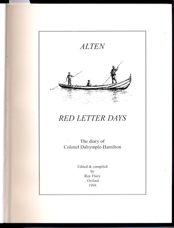 Bonhams Skinner : Flury, Roy (ed) Alten Red letter days. The diary of ...