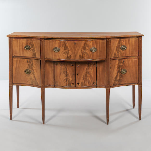 Bonhams Skinner Federal Inlaid And Veneered Mahogany Sideboard Probably Massachusetts C 1795