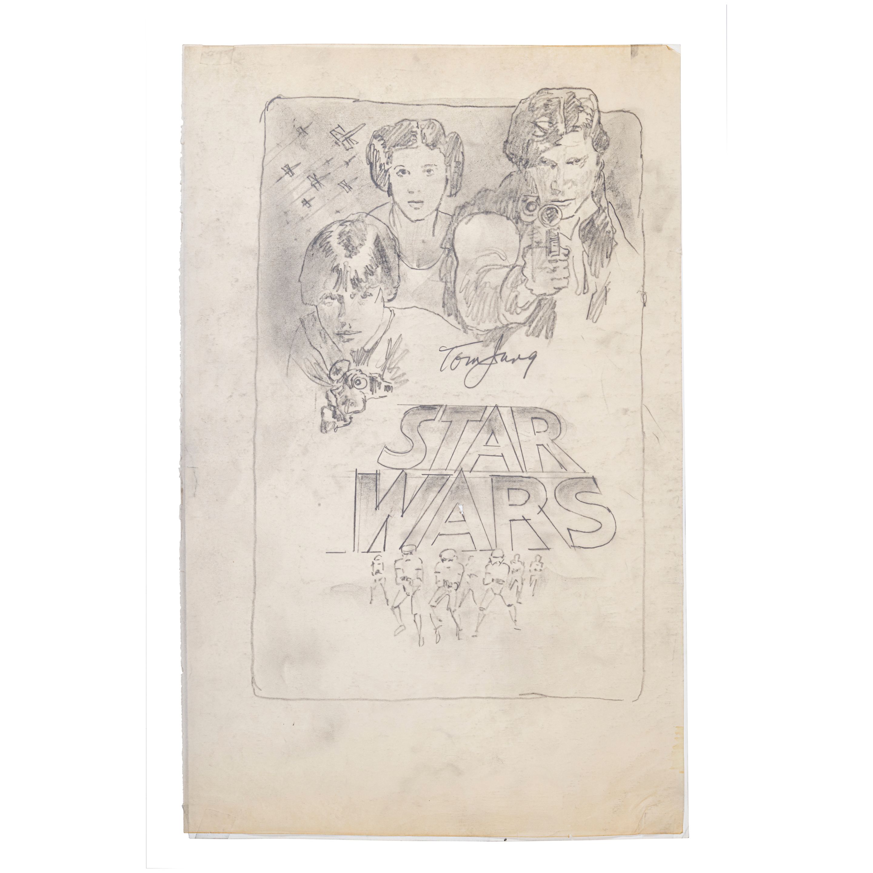 Bonhams : A TOM JUNG CONCEPT ARTWORK FOR THE ONE SHEET POSTER FOR STAR ...