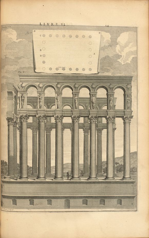 Bonhams : VITRUVIUS POLLIO, MARCUS. C. 90-20 B.C.E. Les dix livres d ...