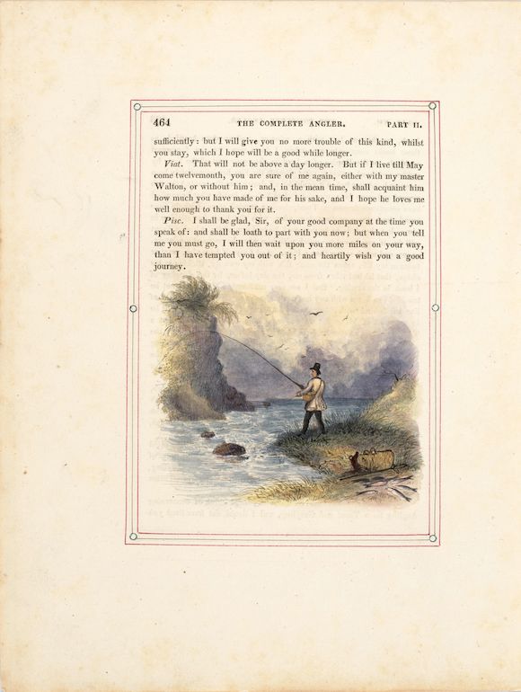 Bonhams : EXTRA-ILLUSTRATION FOR WALTON'S THE COMPLETE ANGLER. Raw ...