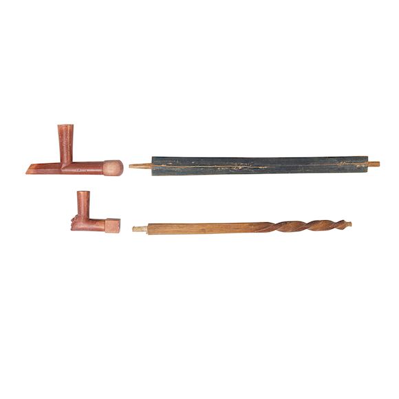 Bonhams : Two Plains or Great Lakes pipe bowls and stems