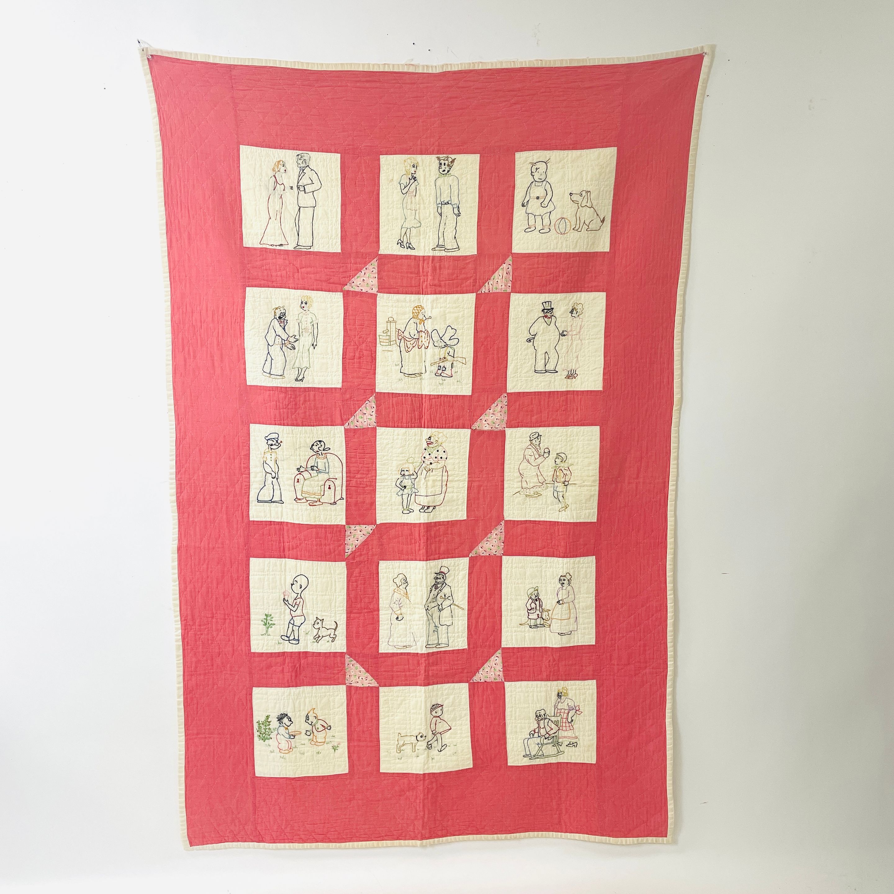 Bonhams Skinner : Cotton Comic Strip Quilt