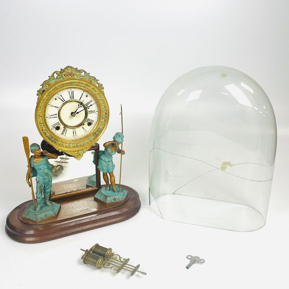 Bonhams Skinner : Ansonia "Crystal Palace" Mantel Clock