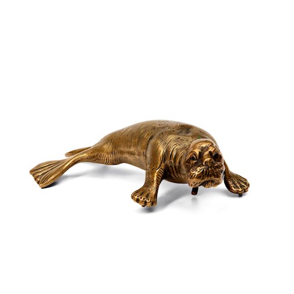 Bonhams Skinner : Bronze Model of a Walrus,