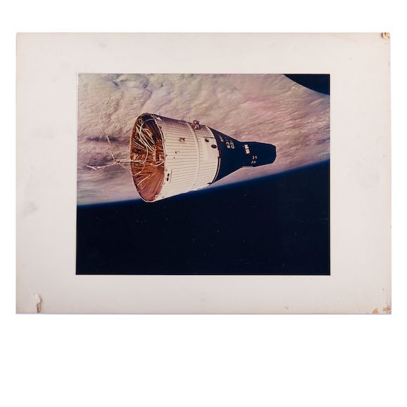 Bonhams : GEMINI VII DURING THE FIRST SPACE RENDEZVOUS SCHIRRA, WALTER ...