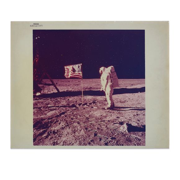 Bonhams : BUZZ ALDRIN & OLD GLORY ON THE MOON ARMSTRONG, NEIL ...