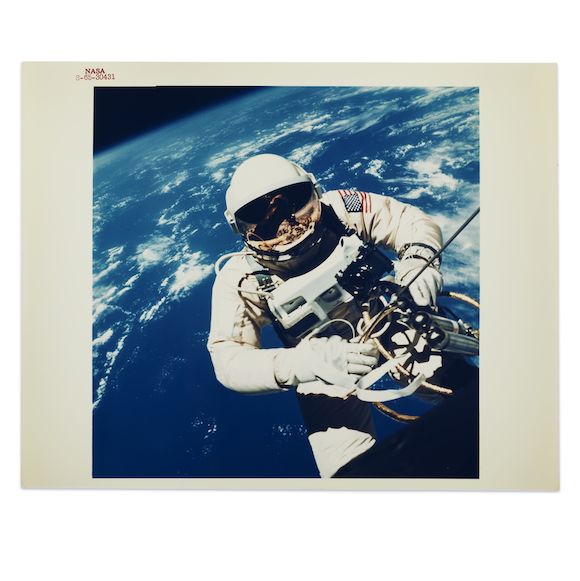 Bonhams : THE FIRST AMERICAN SPACEWALK MCDIVITT, JAMES. Chromogenic ...